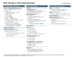 WHO Surgical Safety Checklist - Ariadne Labs